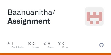 Github Baanuanitha Assignment