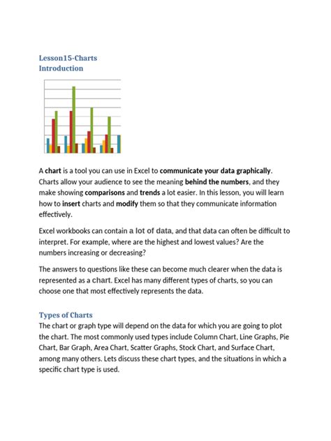 Types Of Excel Charts Explained Pdf