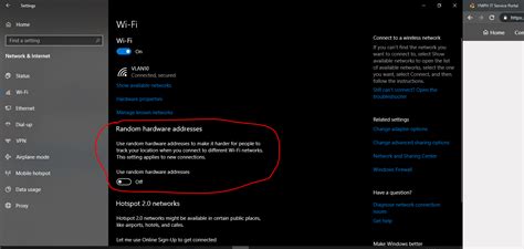 disabling windows 10 random mac address option microsoft community hub