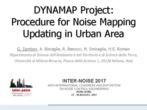 Dynamap Project Procedure For Noise Mapping Updating In