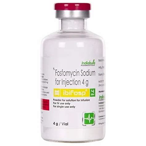 Fosfomycin Injection Fonyl Injection Emucin Injection Dose 4gm At