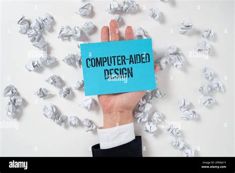 Handwriting Text Computer Aided Design Business Concept Cad Industrial