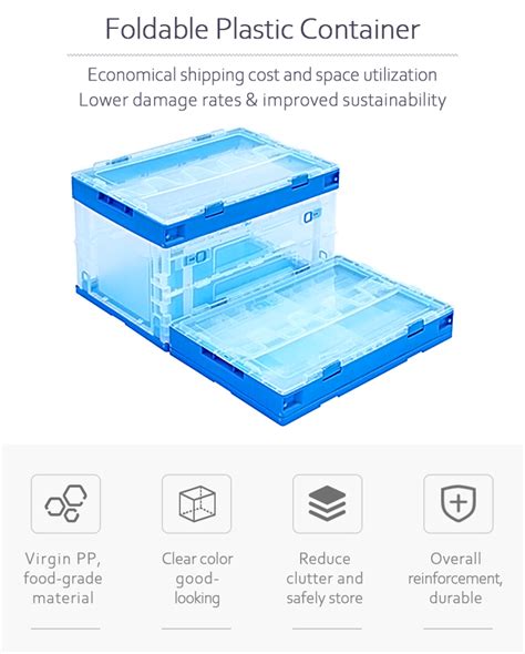 News Clear Folding Crate—a Versatile Plastic Storage Box