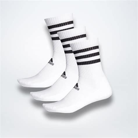Adidas 3 Stripes Cushioned Crew Socks 3 Pairs Ht3458 Kk1ro