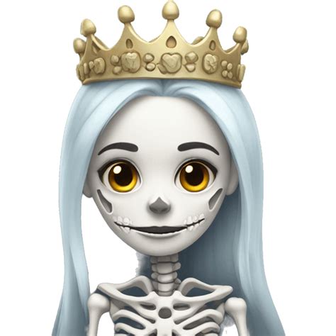 Cute Skeleton Princess Emoji Ai Emoji Generator