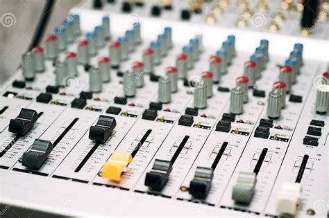 Mixing Console For Controlling The Volume Frequencies Of Musical