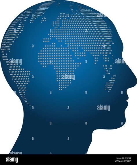 Head Globe Globe Dots Background World Map Globe Stock Vector Image And Art Alamy
