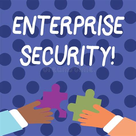 Handwriting Text Writing Enterprise Security Concept Meaning