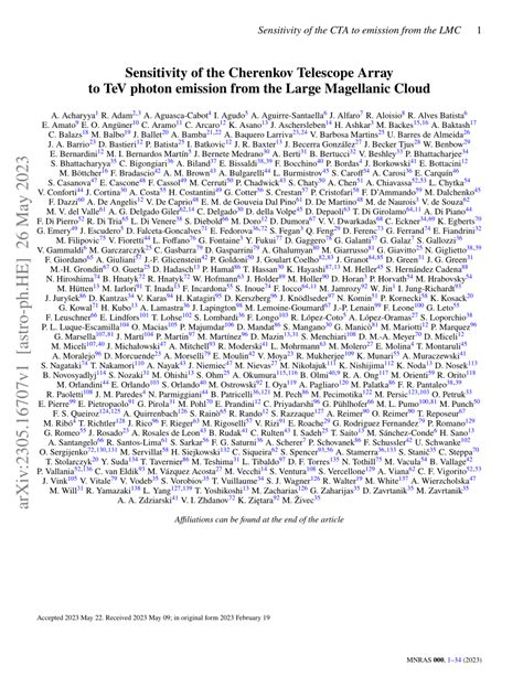 Pdf Sensitivity Of The Cherenkov Telescope Array To Tev Photon Emission From The Large
