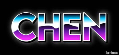 Chen Text Effect And Logo Design Name
