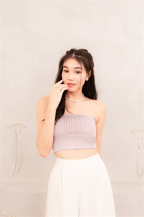 Alina V2 Straight Waistband Pants In White Mikayla
