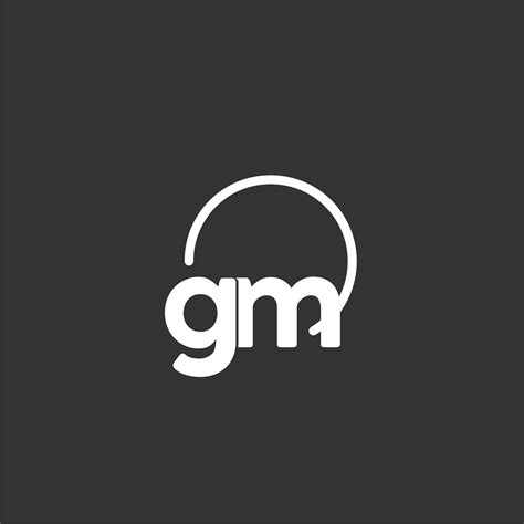 GM Initial Logo With Rounded Circle 27220771 Vector Art At Vecteezy