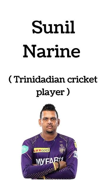 Sunil Narine Tobagonian Cricketer Youtube