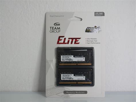 Review Teamgroup Elite So Dimm Ddr4
