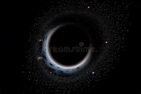 Black Hole In Space Neural Network Ai Generated Stock Illustration