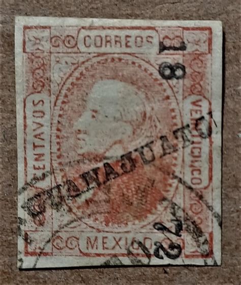 Mexico 83 25c Hidalgo Used Overprinted W District Name And Date