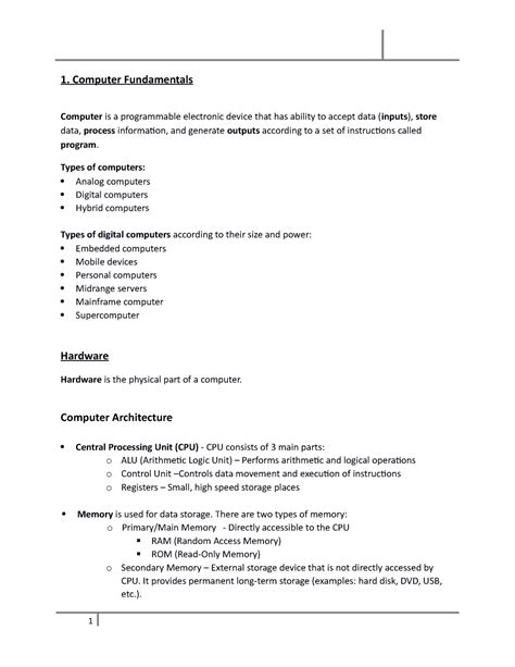 Computer Fundamentals 1 Computer Fundamentals Computer Is A