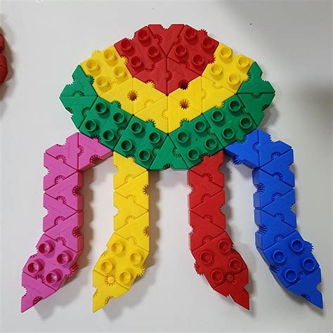 5세 장난감 추천 몰펀 블럭 바다생물 해파리 문어 꽃게 가재 도안