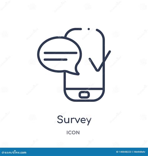 Linear Survey Icon From Artifical Intelligence Outline Collection Thin Line Survey Vector