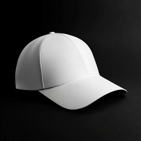 A White Cap With A White Band That Says The Word On It Premium Ai