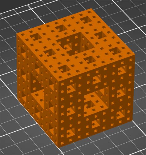 Fractale Eponge De Menger Menger Sponge By Baptiste Vanotti