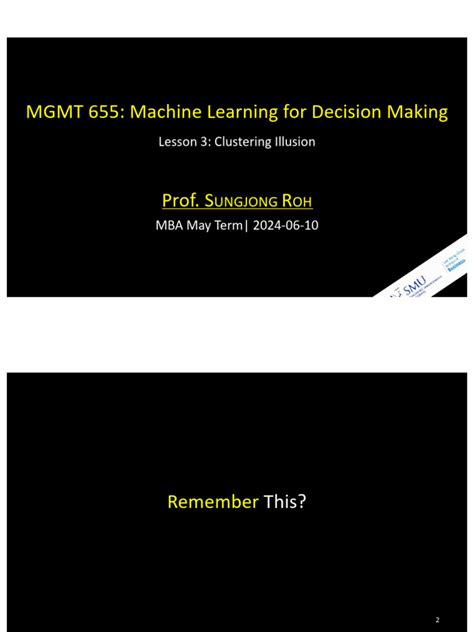 Mgmt655lesson3clusteringillusion Pdf Mgmt655lesson3clusteringillusion Pdf