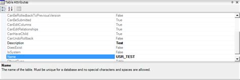 working with attributes in tables
