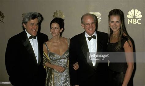 Jay Leno Courteney Cox Robert Wright And Brooke Shields Brooke