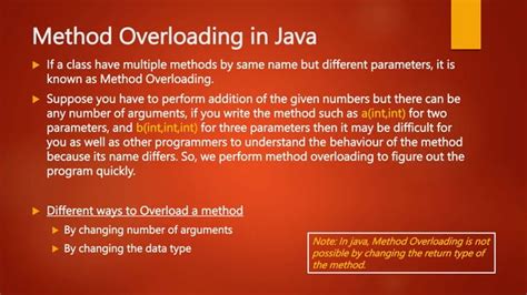 Lecture5methodoverloadingfinal Power Point Presentation Ppt