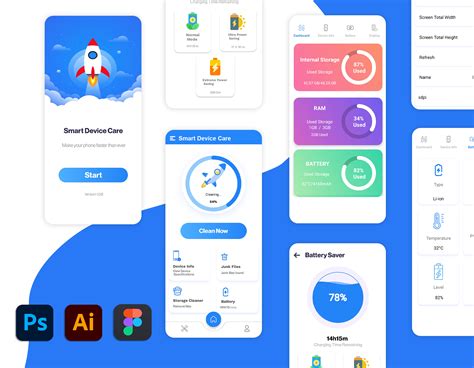 Device Care App UI Junk Cleaner Design On Behance