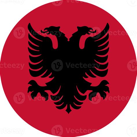 Albania Flag Round Shape Png 22109656 Png
