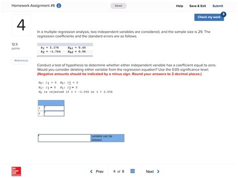 Solved Homework Assignment 6 0 Saved Help Save And Exit