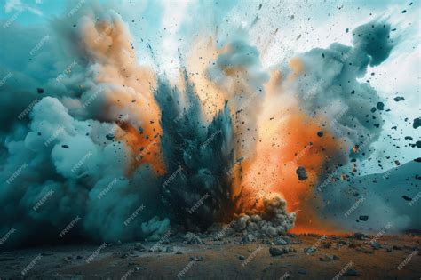 Premium Photo Large Fire Explosion Concept Background
