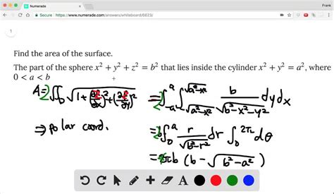 Find The Area Of The Indicated Surface Make A Sketch In Each Case The