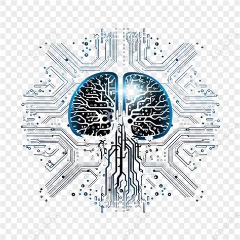 Gray Artificial Intelligence Technology Circuit Png File,modern,future ...
