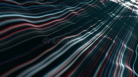 Abstract Flowing Particle Lines Data Concept Background Loop Stock