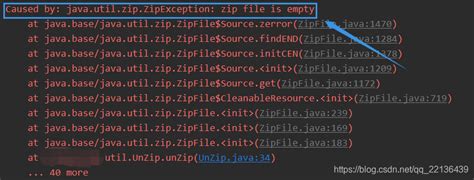 解决 java util zip zipexception zip file is empty csdn博客