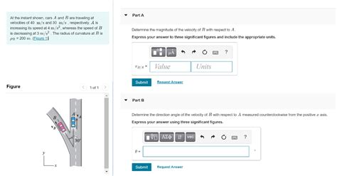 Solved Part A Determine The Magnitude Of The Velocity Of B Chegg Com