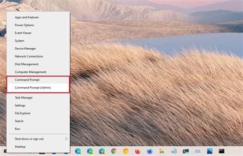 how to launch command prompt standard and admin on windows 10