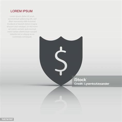 플랫 스타일의 돈 아이콘으로 보호합니다 흰색 격리 된 배경에 현금 보호 벡터 그림입니다 은행 업무 개념 경제에 대한 스톡 벡터