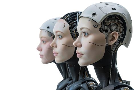 Ai Generated Futuristic Android Faces With Human Like Features Png 42653926 Png