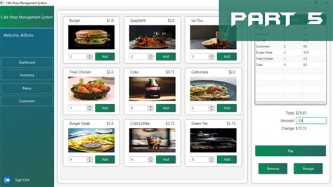 Javafx Tutorial Part 56 Cafe Shop Management System With Source Code Youtube