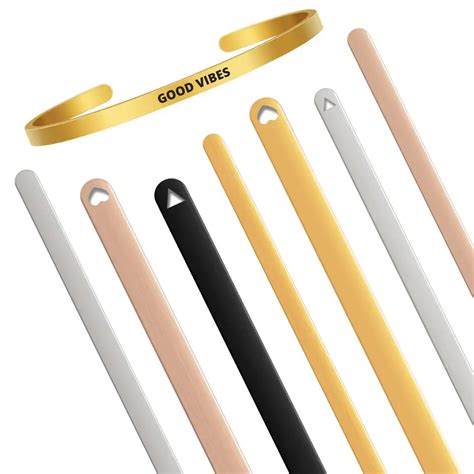 매력 빈 304 스테인레스 스틸 커프 팔찌 일반 막대 팔찌 Diy 레이저 조각 팔찌 보석 만들기 액세서리null Aliexpress