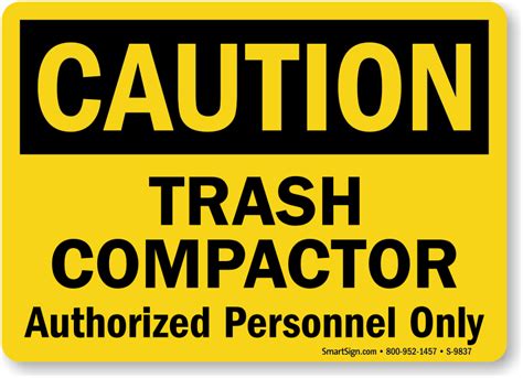 Compactor Starts Automatically Signs MySafetySign Com