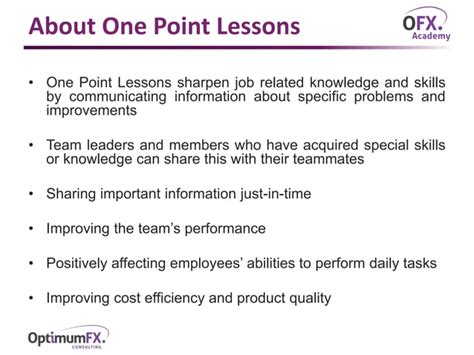 One Point Lessons Opls Pptx Career Advice Careers