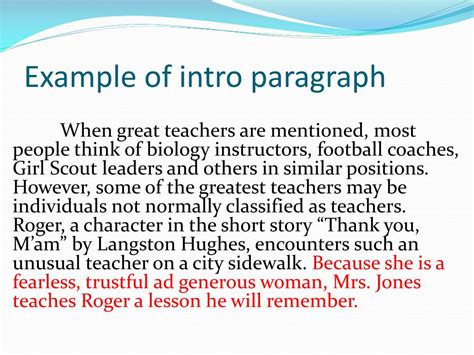 Ppt Introduction Paragraph And Thesis Statement Powerpoint Presentation Id 6089143