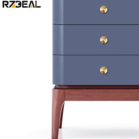 Rzdeal Solid Brass Knobs Beautiful Brushed Gold Kitchen