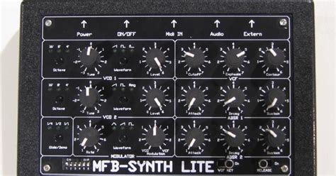 Matrixsynth Mfb Synth Lite Analog Desktop Synth With Midi And Moog