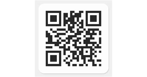 Custom Qr Code Square Sticker Zazzle