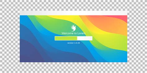 Loading Process Screen Installing App Or Software Progress Loading Bar